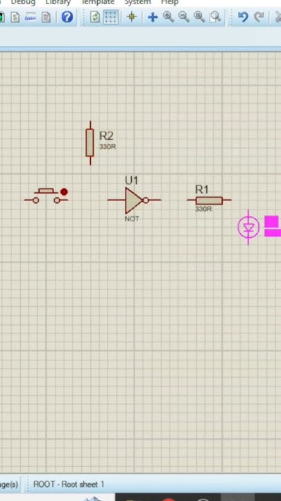 NOT gate simulation in the Proteus - YouTube