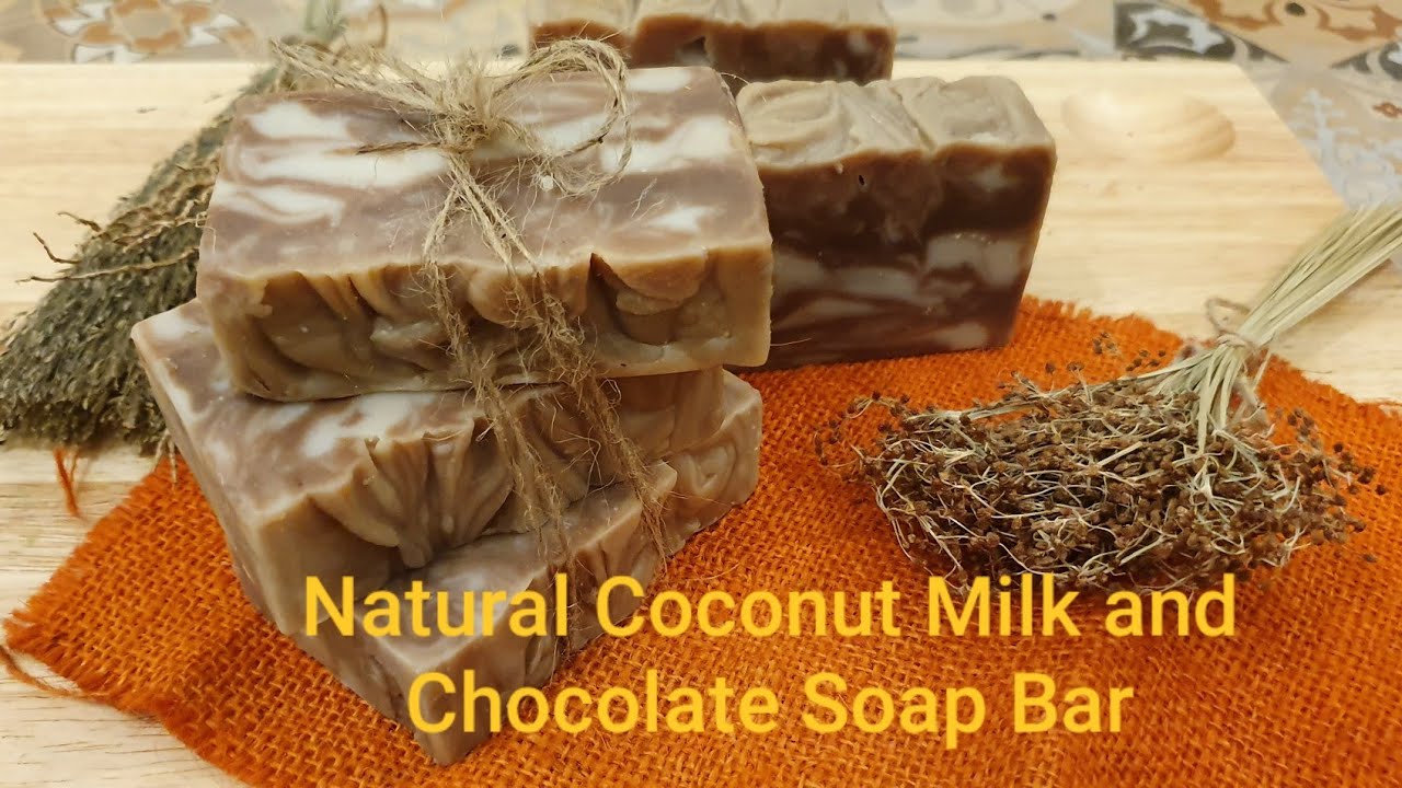 Pembuatan Sabun Natural - Coconut Milk and Chocolate Soap Bar - YouTube