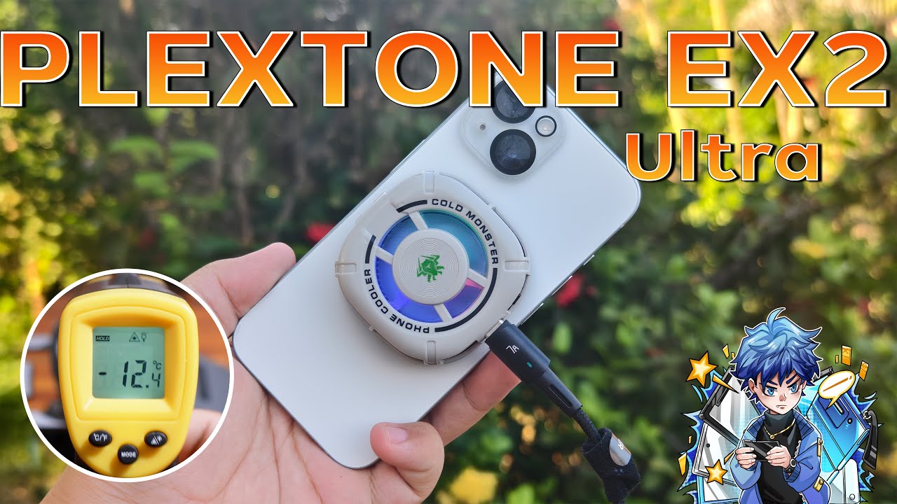 รีวิว PLEXTONE EX2 Ultra พัดลมระบายความร้อนมือถือ ราคา 399.- | เย็นจน ...