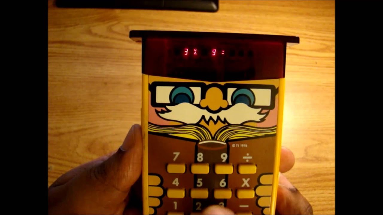 1976 Texas Instruments Little Professor Quick Review - Vintage Handheld ...