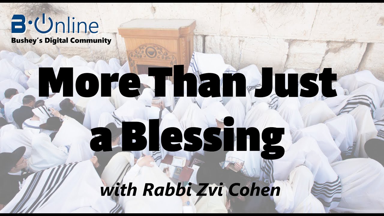 More Than Just a Blessing: A Session for Kohanim - with Rabbi Zvi Cohen ...