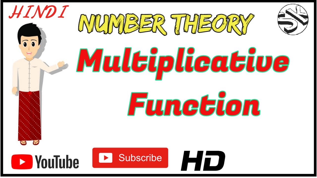 what is Multiplicative function II HINDI - YouTube