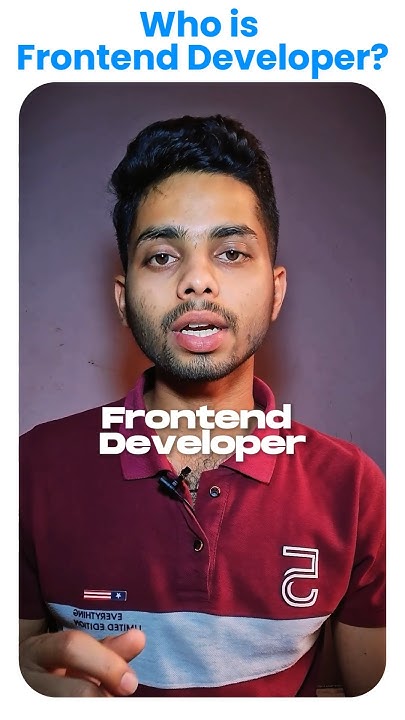 Who is a Front-End Developer ?#FrontendDeveloper #WebDevIndia #WhoIsFrontendDev - YouTube