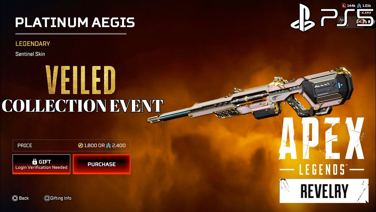 Sentinel Platinum Aegis Apex Legends Platinum Aegis Sentinel Skin| Apex Sentinel Platinum Aegis ...