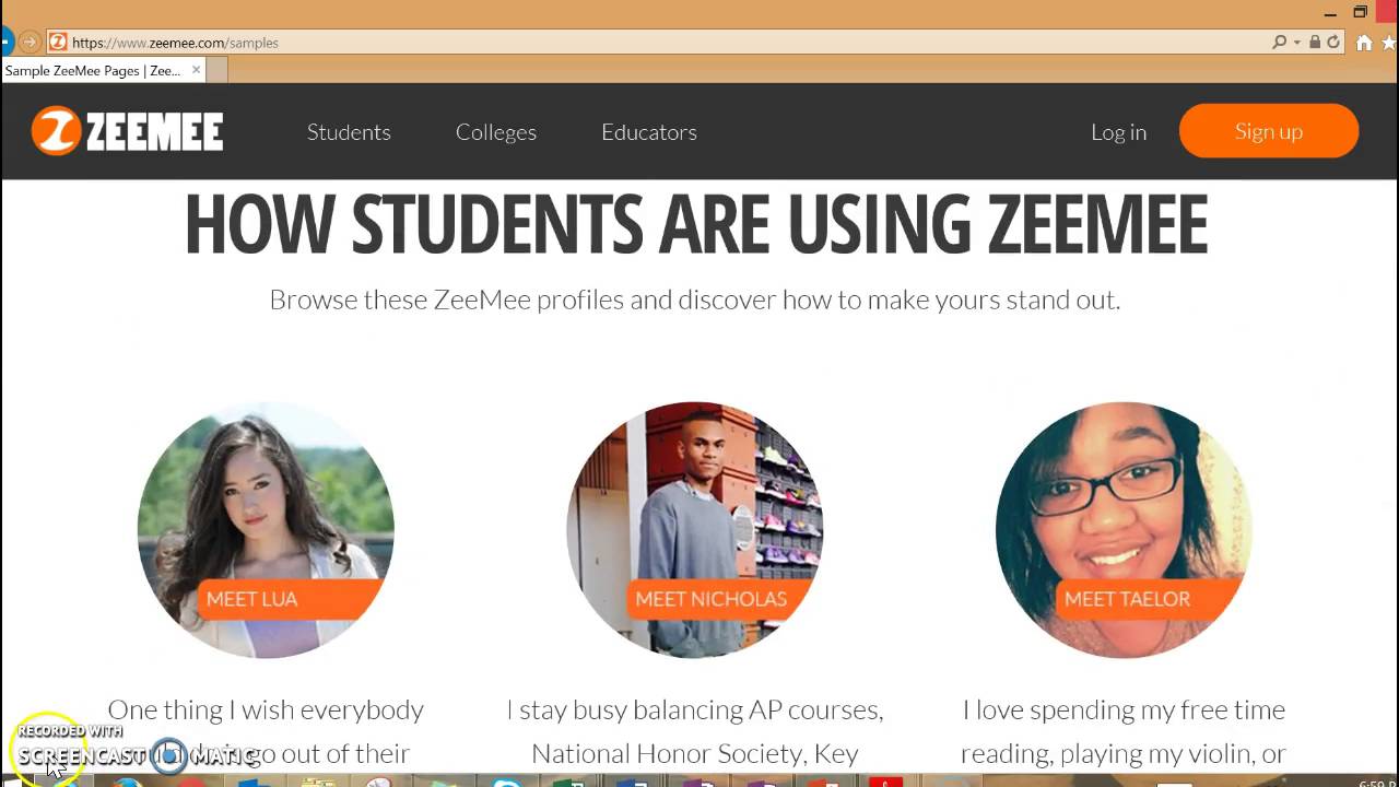 ZeeMee Profile Creation - YouTube