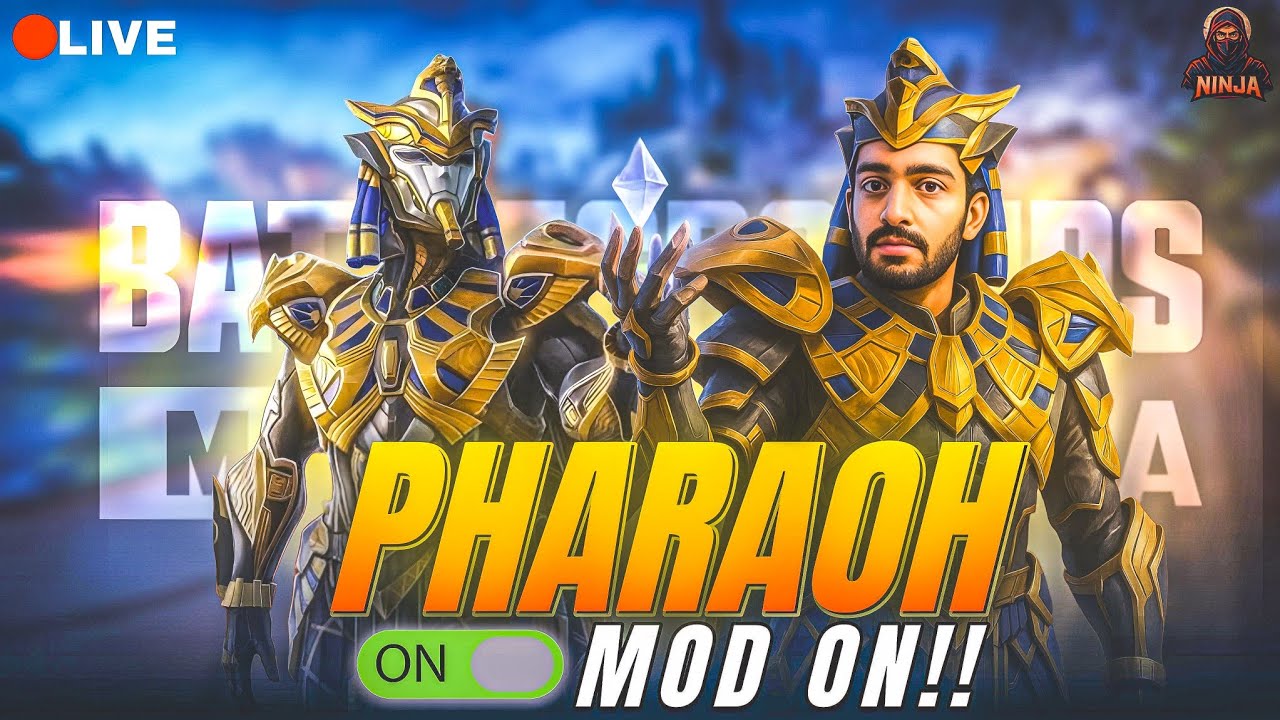 PHARAOH MOD ON!! 🔥 Full Power Gameplay | BGMI LIVE with BR Ninja - YouTube