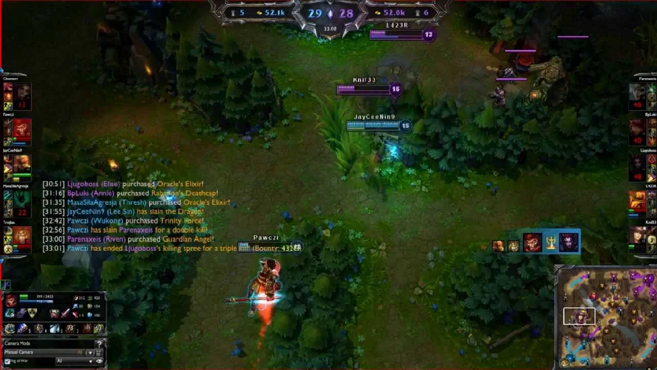 League of Legends Wukong Penta Kill Ranked Game Pentakill LOL HD - YouTube