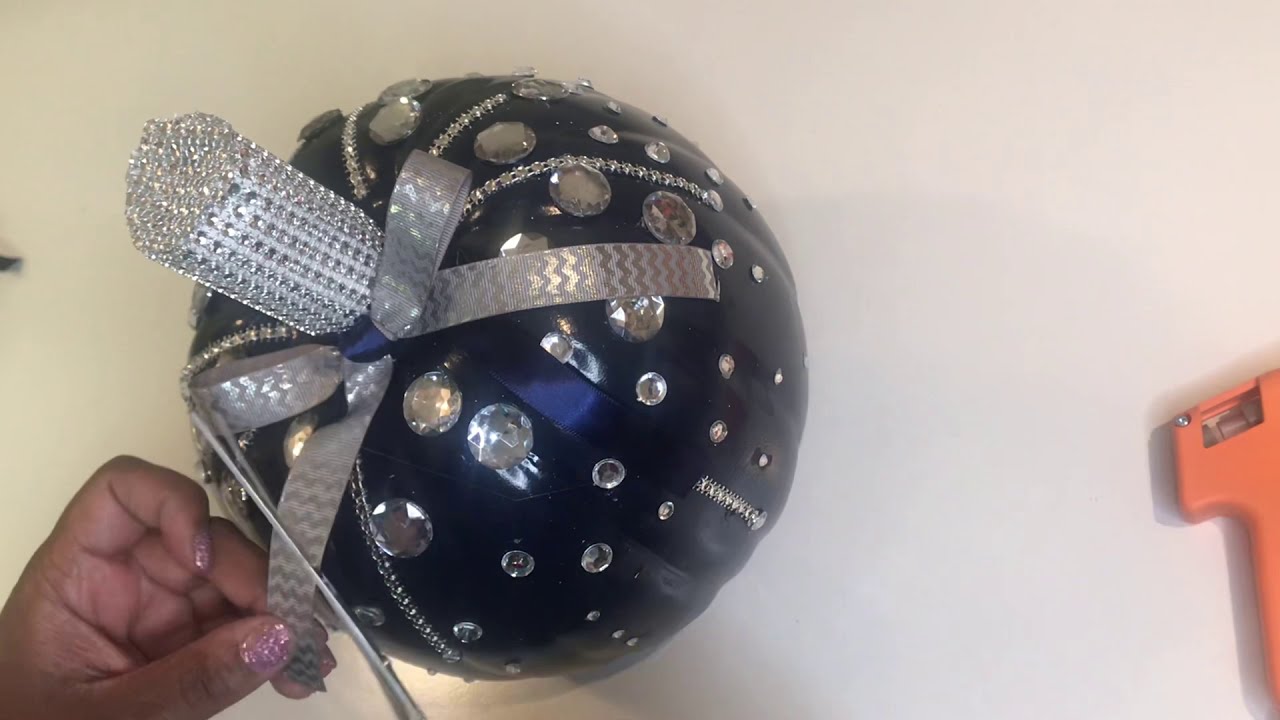 DIY Bling Pumpkin tutorial, Fall Home Decor Craft - YouTube