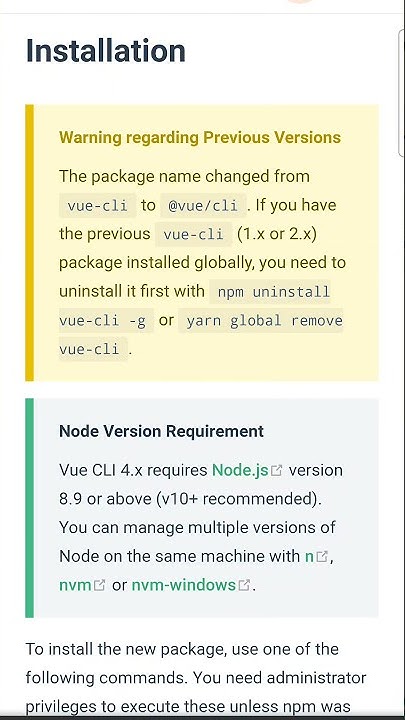 npm install yarn vue cli command line terminal - YouTube