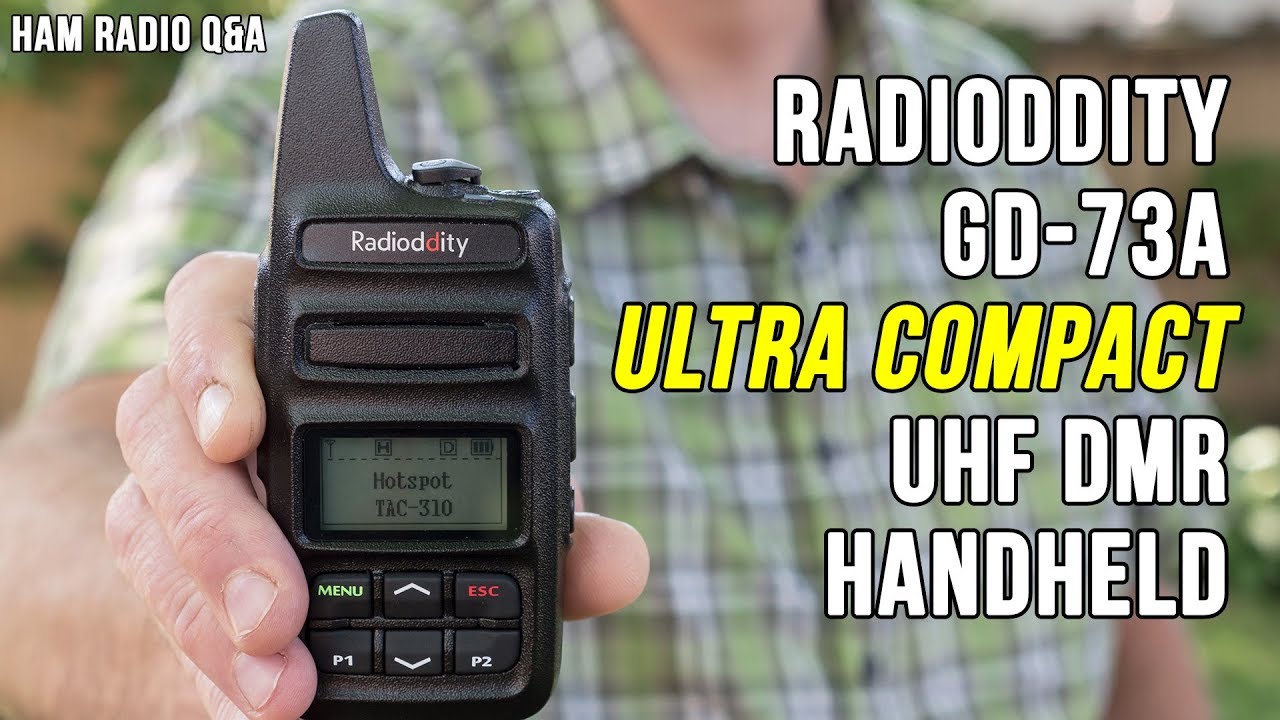 Radioddity GD-73A Compact DMR Handheld Radio - Ham Radio Q&A - YouTube