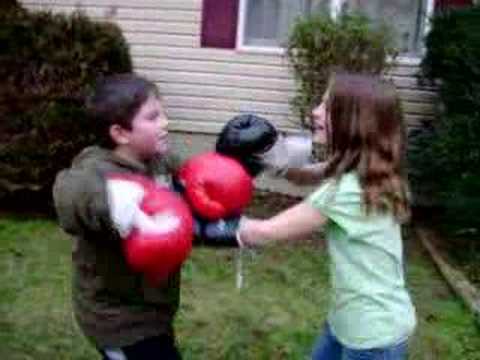 Kayla and Noah boxing - YouTube