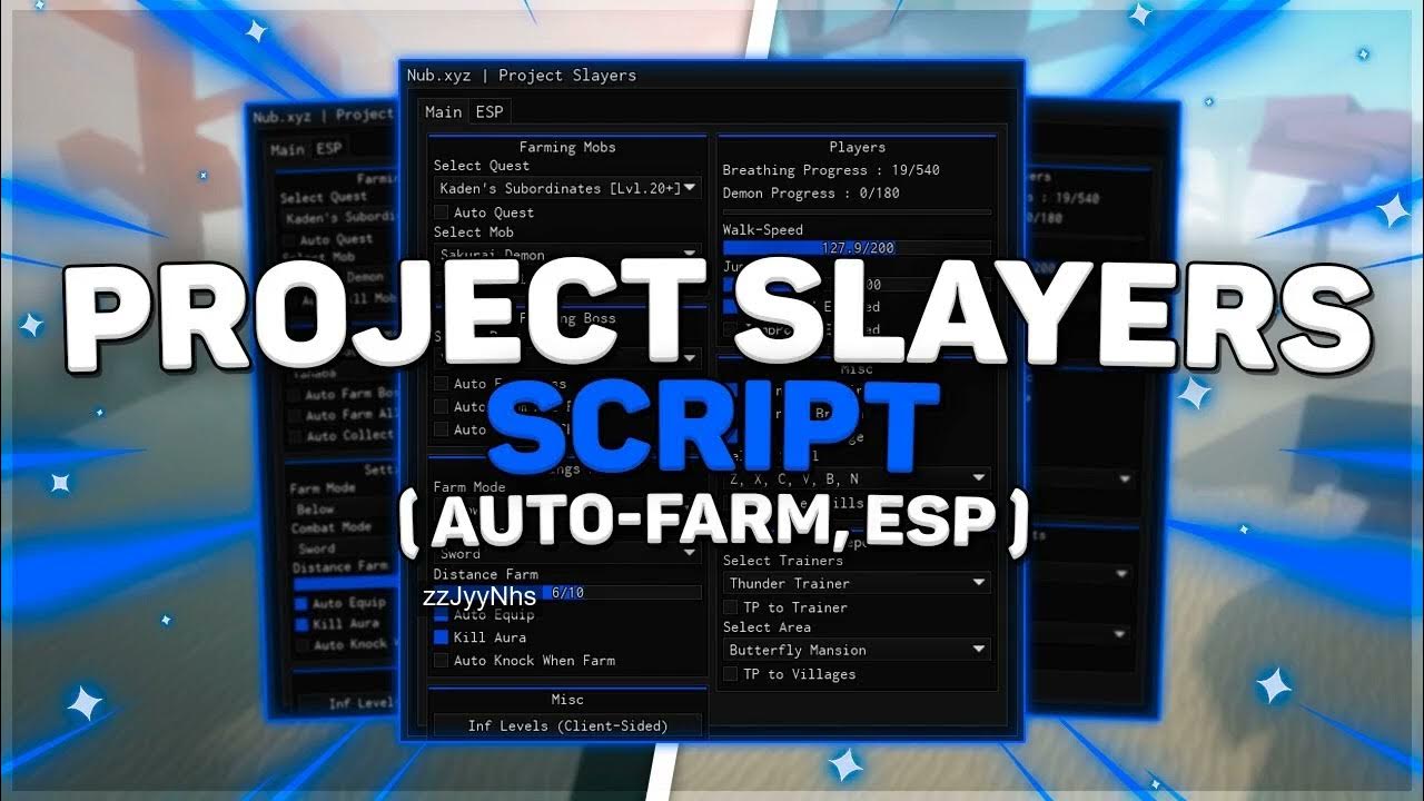 Project Slayers Script / Hack GUI | Auto Farm, Kill Aura, Auto Dungeon & More! - YouTube