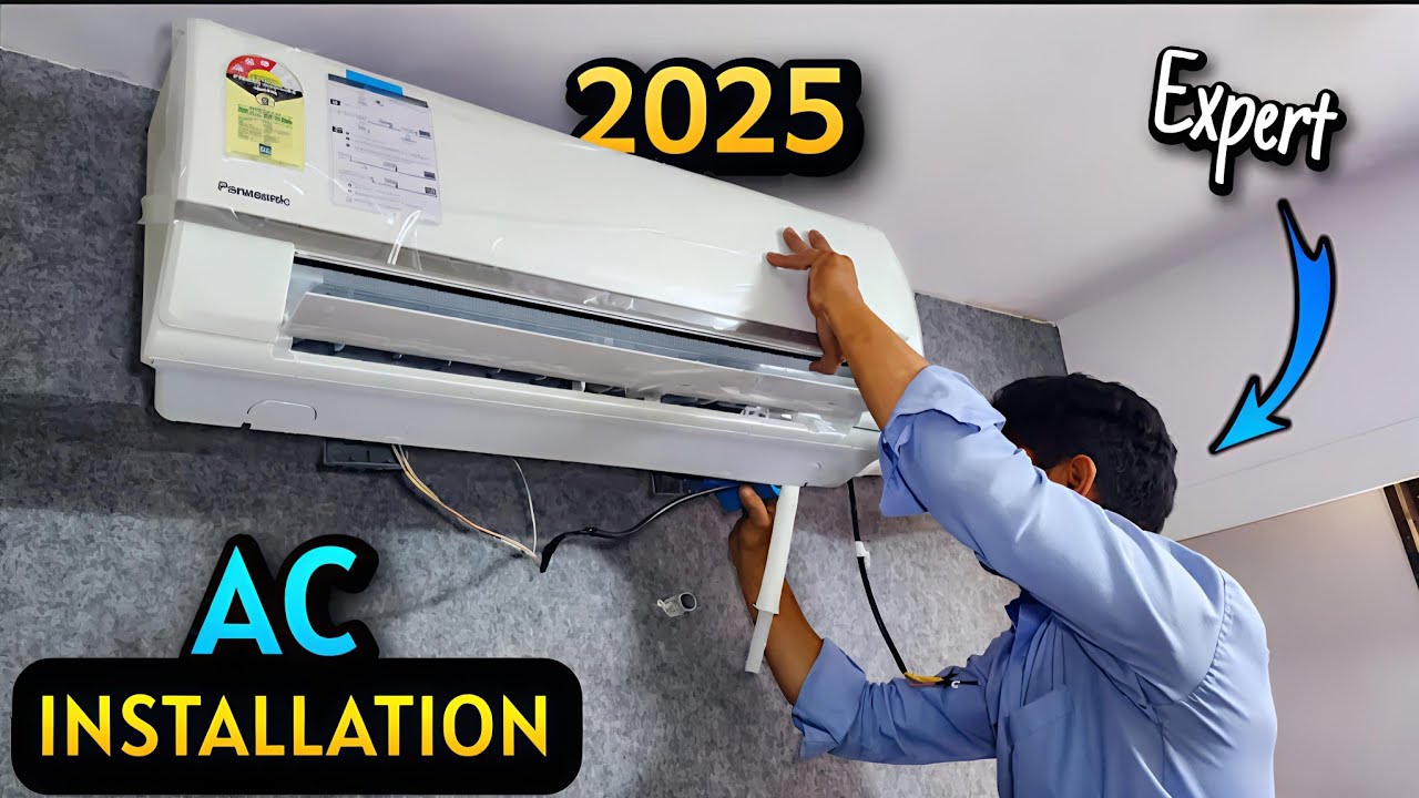 Complete Installation Process Step By Step ll LG Dual Inverter Split ...