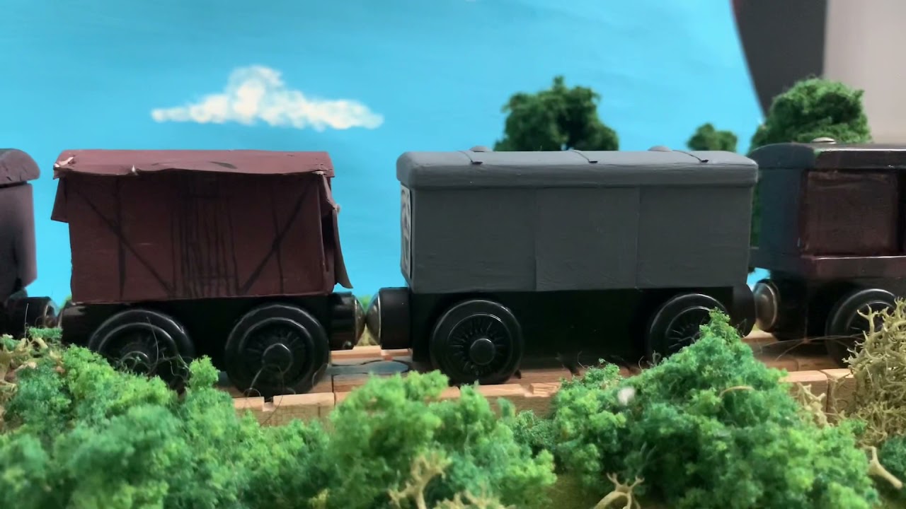 Custom Thomas wooden railway tomy van - YouTube