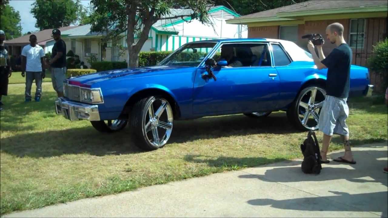 79 Chevy Caprice 2dr Wet ICEY BLUE Paint on 26s fiberglass FULL ...