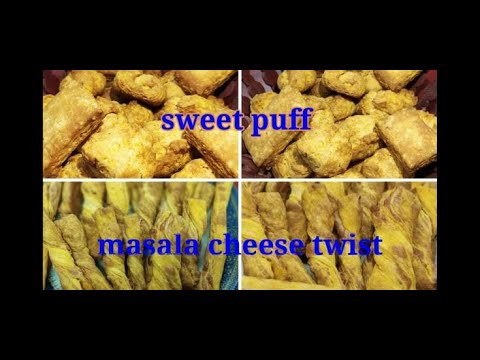 MASALA CHEESE TWIST / MINI SWEET PUFFS - YouTube