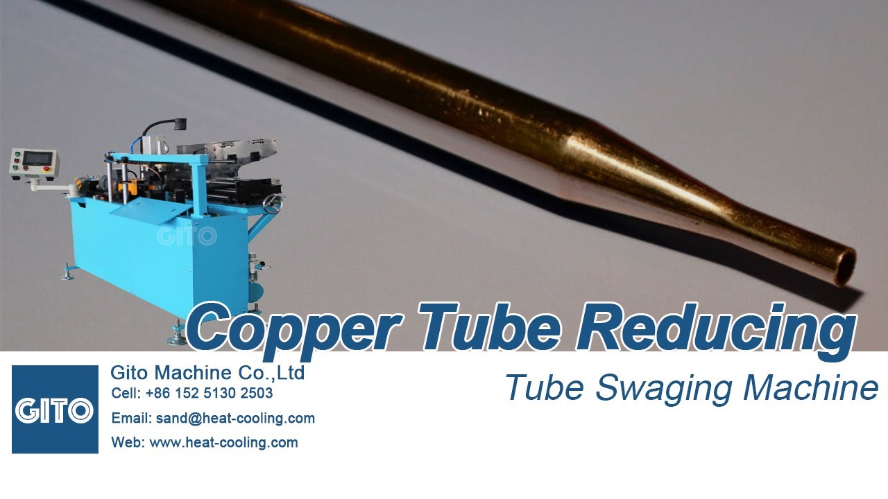 Automatic Copper Rotary Tube End Reduce Swaging Machine - YouTube