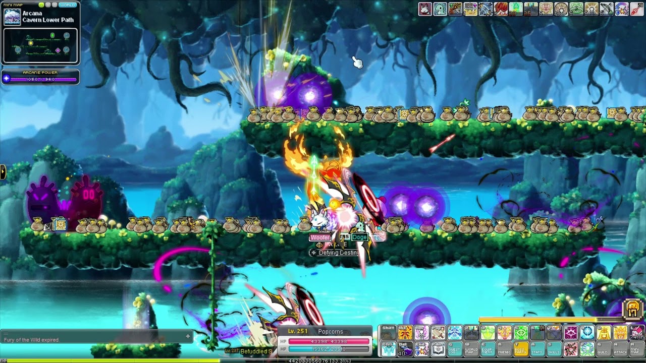 Maplestory Bowmaster CLP Farming - YouTube