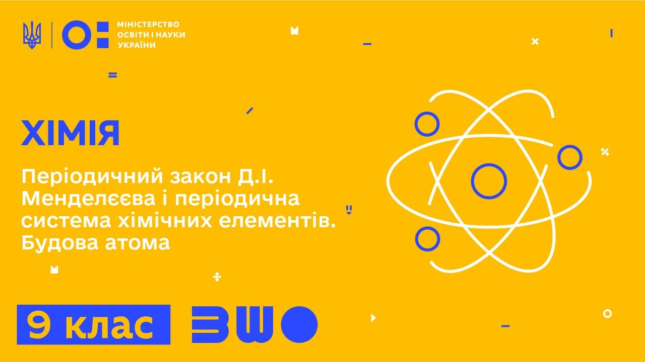 9 клас Хімія Періодичний закон Д І Менделєєва і періодична система