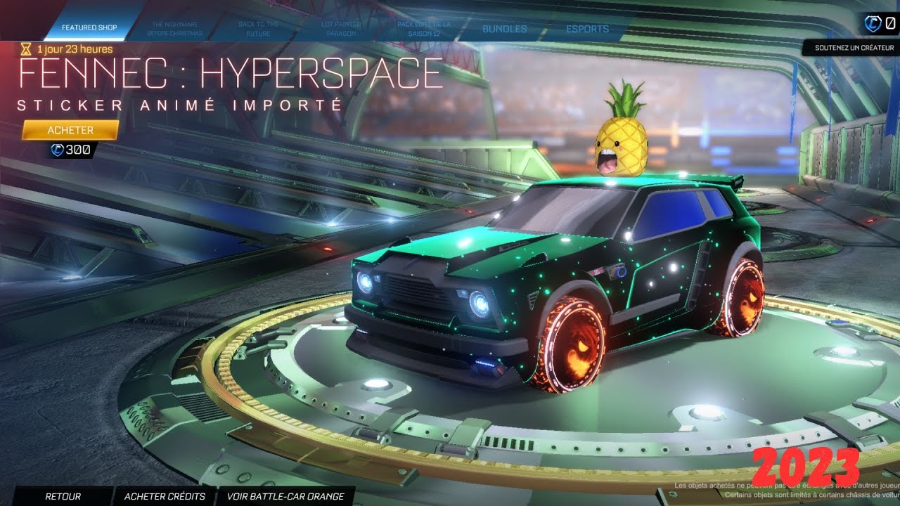 *NEW* FENNEC HYPERSPACE BOUTIQUE 23 OCTOBRE 2023 ROCKET LEAGUE ITEM ...