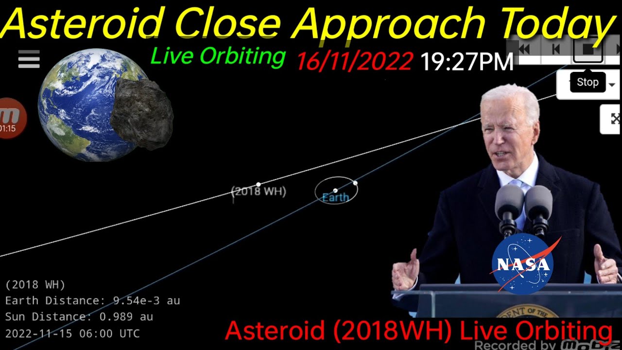 Asteroid hitting on earth today Live orbiting close approch Near Earth ...