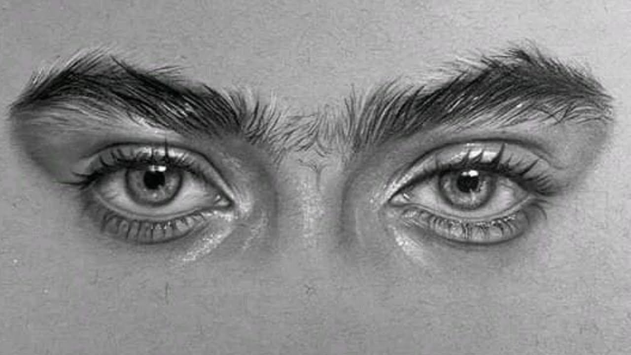 How to Draw Both Eyes Step by Step | Easy Pencil Sketch Tutorial for ...