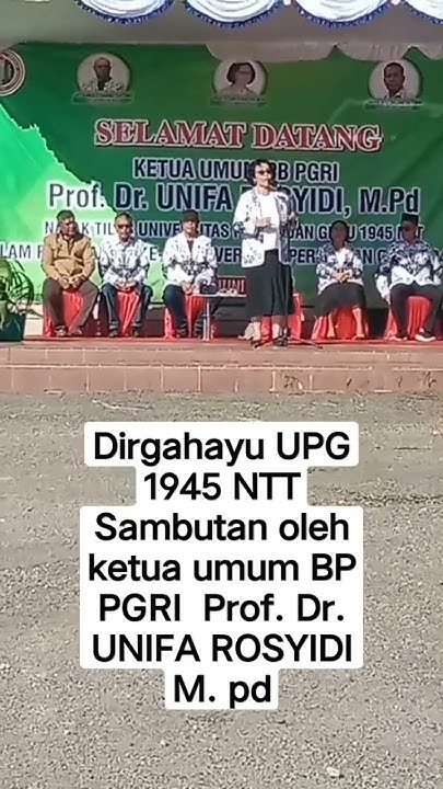 intilah kami UPG 1945 NTT Kami ada untuk anak muda NTT. - YouTube