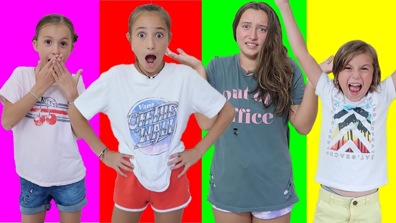 LAST TO STOP EATING OR WEARING THEIR COLOR CHALLENGE! Its R Life - YouTube