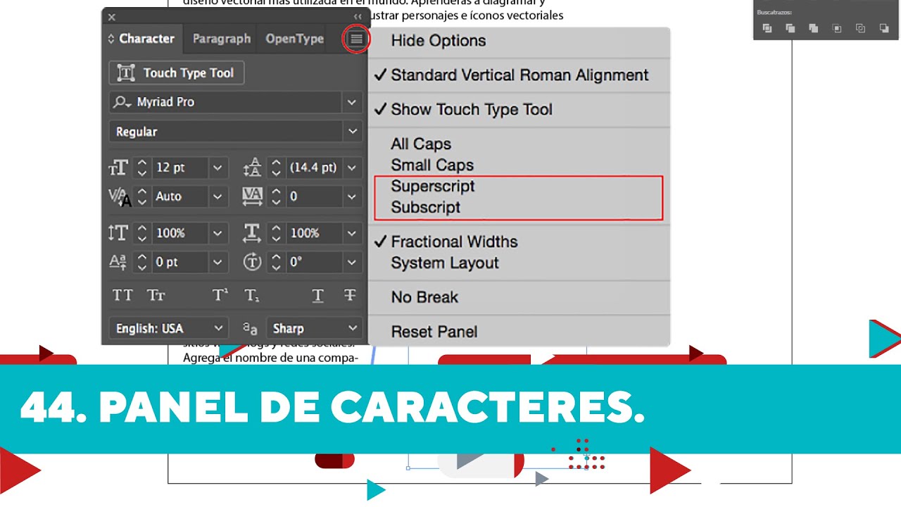 Curso COMPLETO Profesional de Illustrator CC. Clase 44. El panel de ...