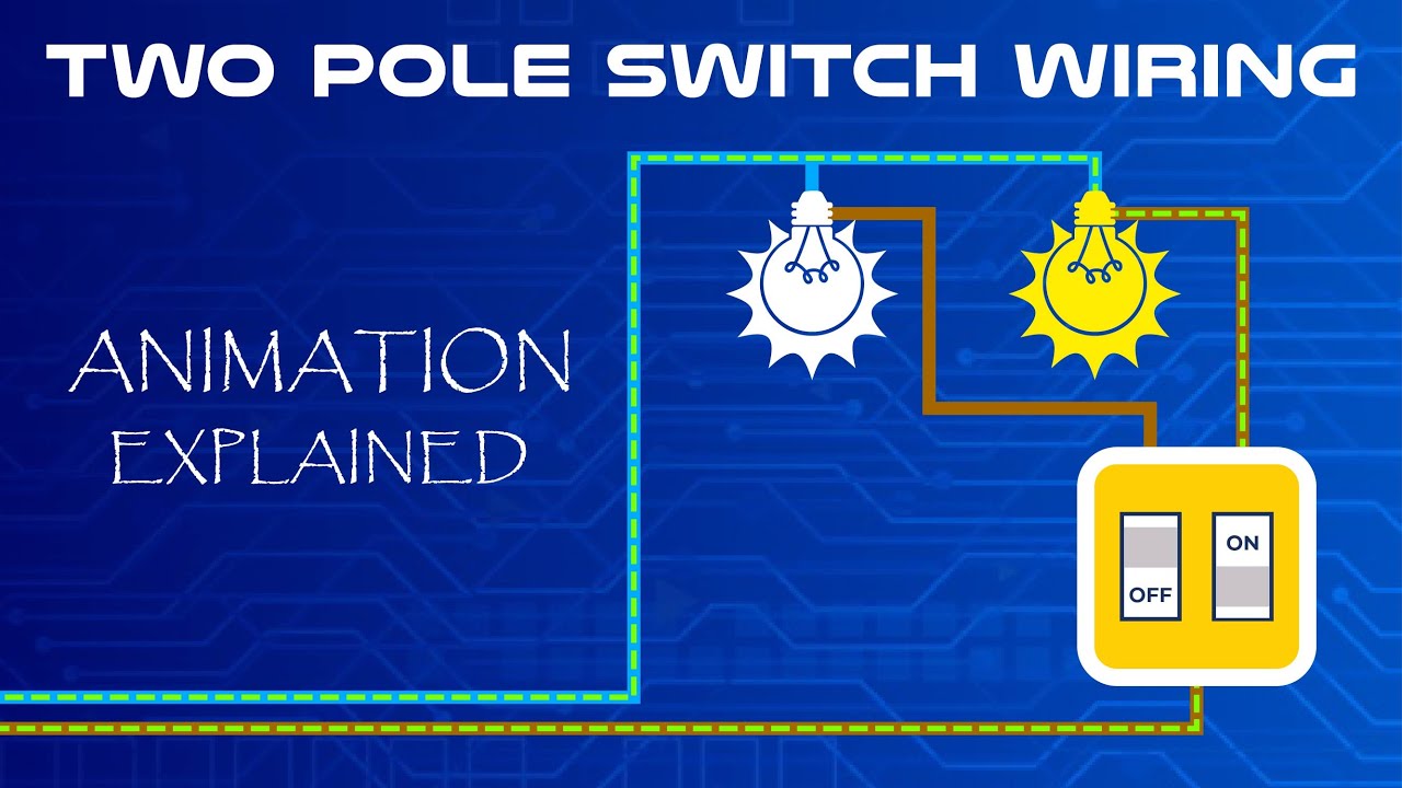 two pole switch wiring - YouTube
