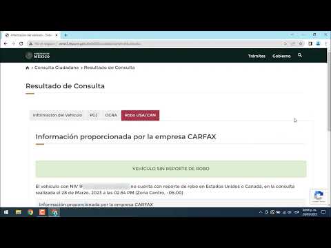 Como revisar REPORTE de ROBO de cualquier Vehículo en el Registro Público Vehicular ( REPUVE )
