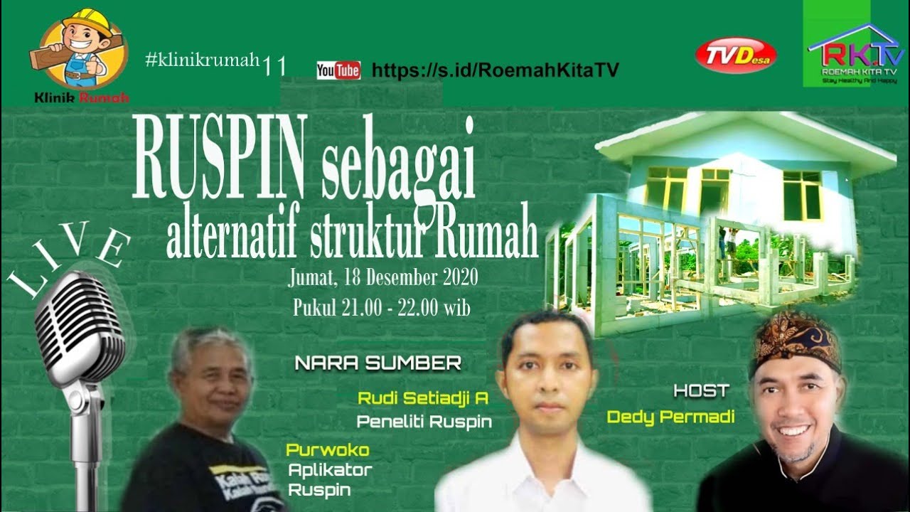 RUSPIN Sebagai Alternatif Struktur Rumah | Klinik Rumah #11 - YouTube