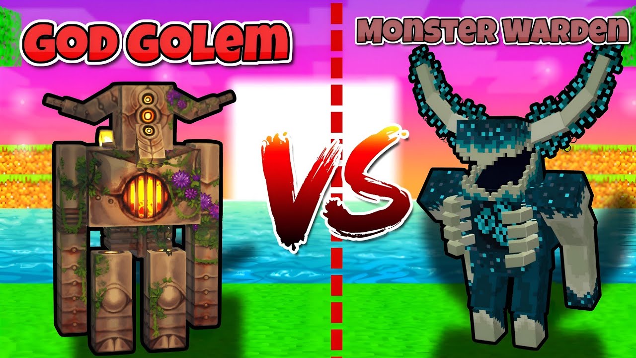 God Golem vs Monster Warden (Legendary battle 🥵) - YouTube