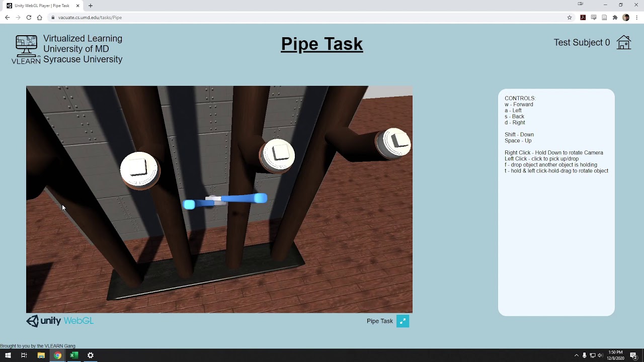 VLEARN Pipe Task Demo v2 - YouTube