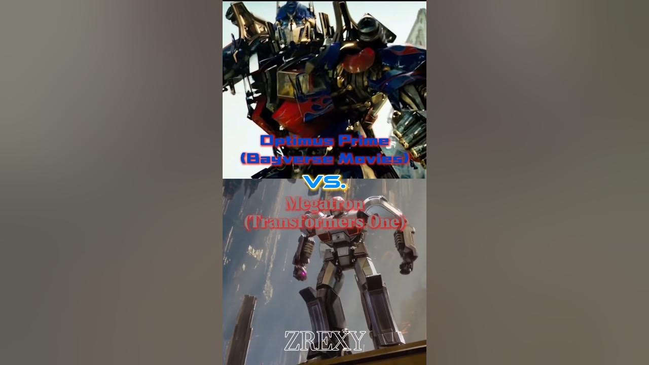Optimus Prime (Bayverse) vs. Megatron(TF One) - YouTube