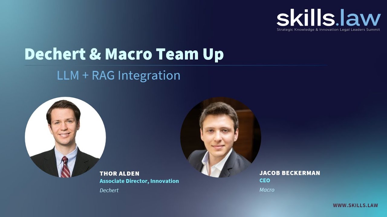 SKILLS 2024 | #skillslaw- Dechert and Macro Team Up - YouTube