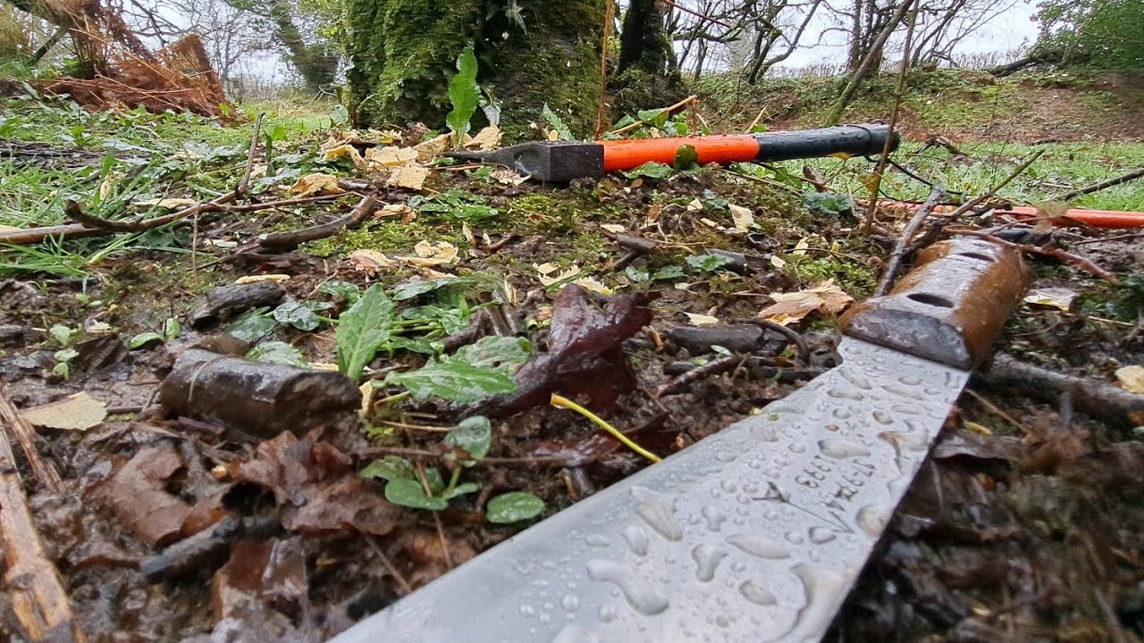 Wild camping, Camp maintenance. Tarp in the Rain, Woodland exploration ...