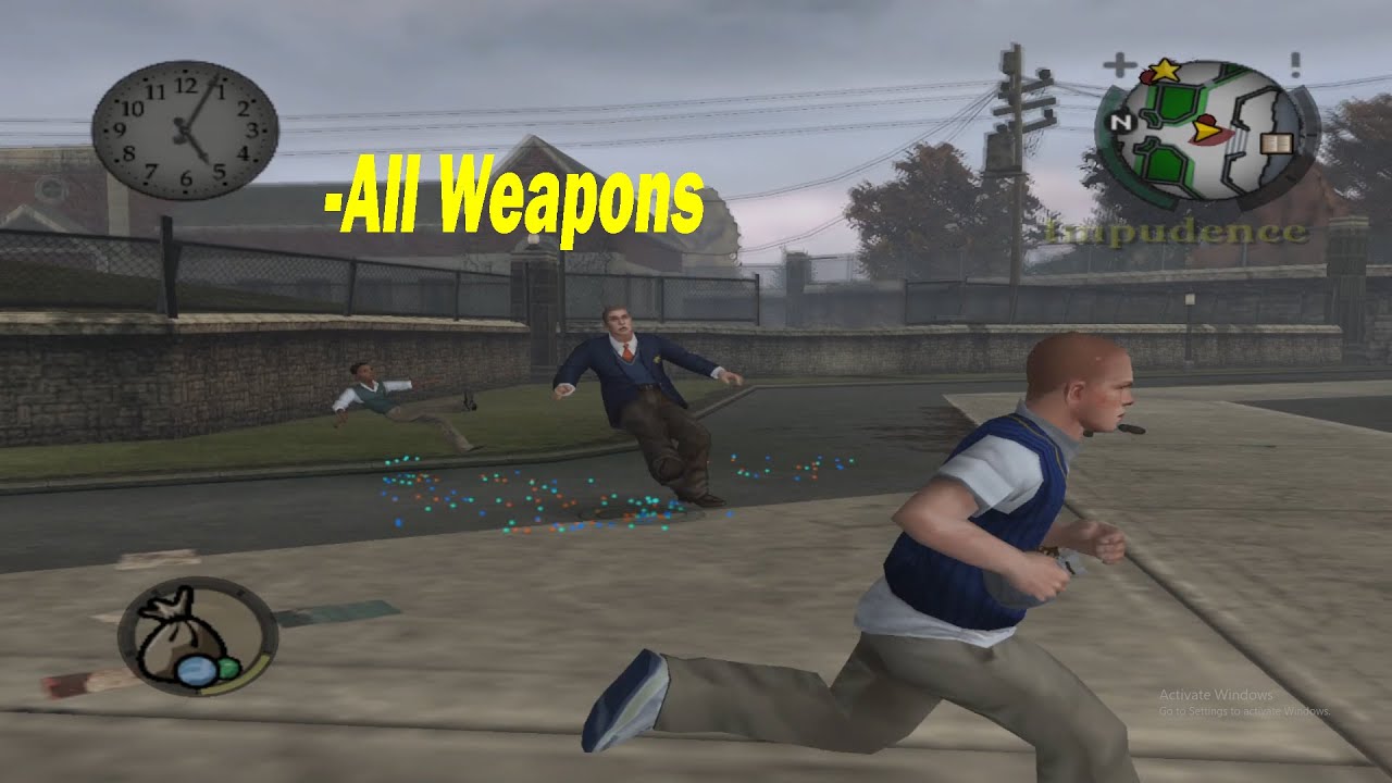 Cheat Code Bully (NTSC-U) - All Weapons - pcsx2 - YouTube
