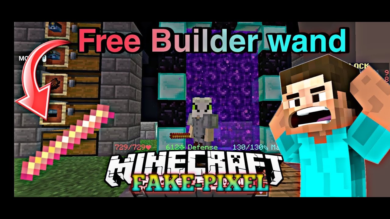 How to get Free Builder wand in fakepixel | Best Hypixel like server | Max Scorpion YT - YouTube