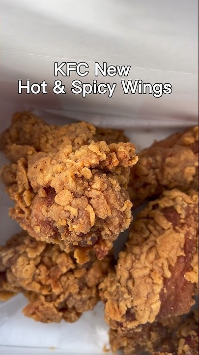 KFC new hot and spicy wings #kfc #chickenwings #fastfood - YouTube