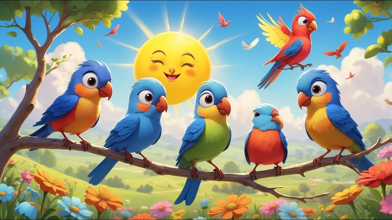 Little Birds Song | Toddler Songs About Birds | Morning Music For Kids ...