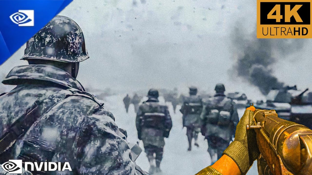 US ARMY AMBUSH ON GERMAN FORCE | REALISTIC ULTRA GRAPHICS GAMEPLAY ...
