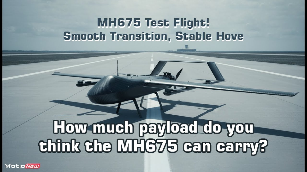 MotioNew Eule MH675 | 30kg heavy lift Hybrid VTOL, Lift B54 | Tandem ...
