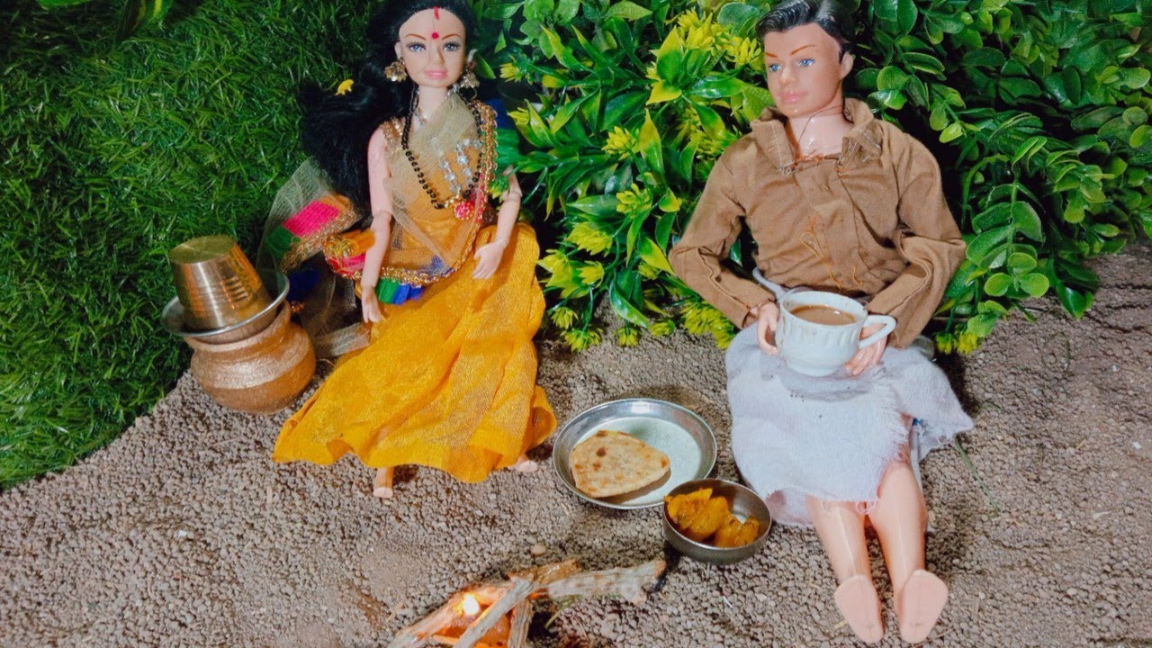 Barbie daily routine in Village/Morning routine/Daily routine/Barbie ...