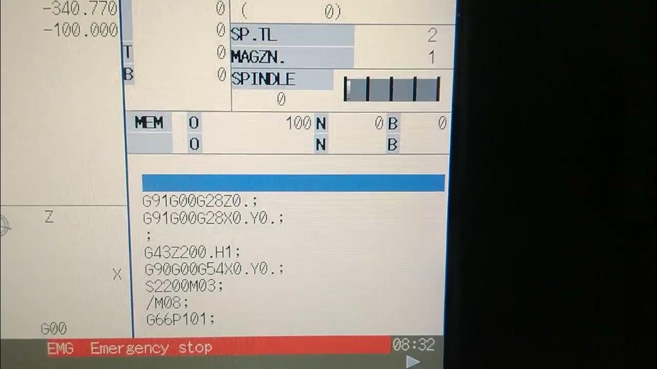 CNC Milling G10 work set up input - YouTube