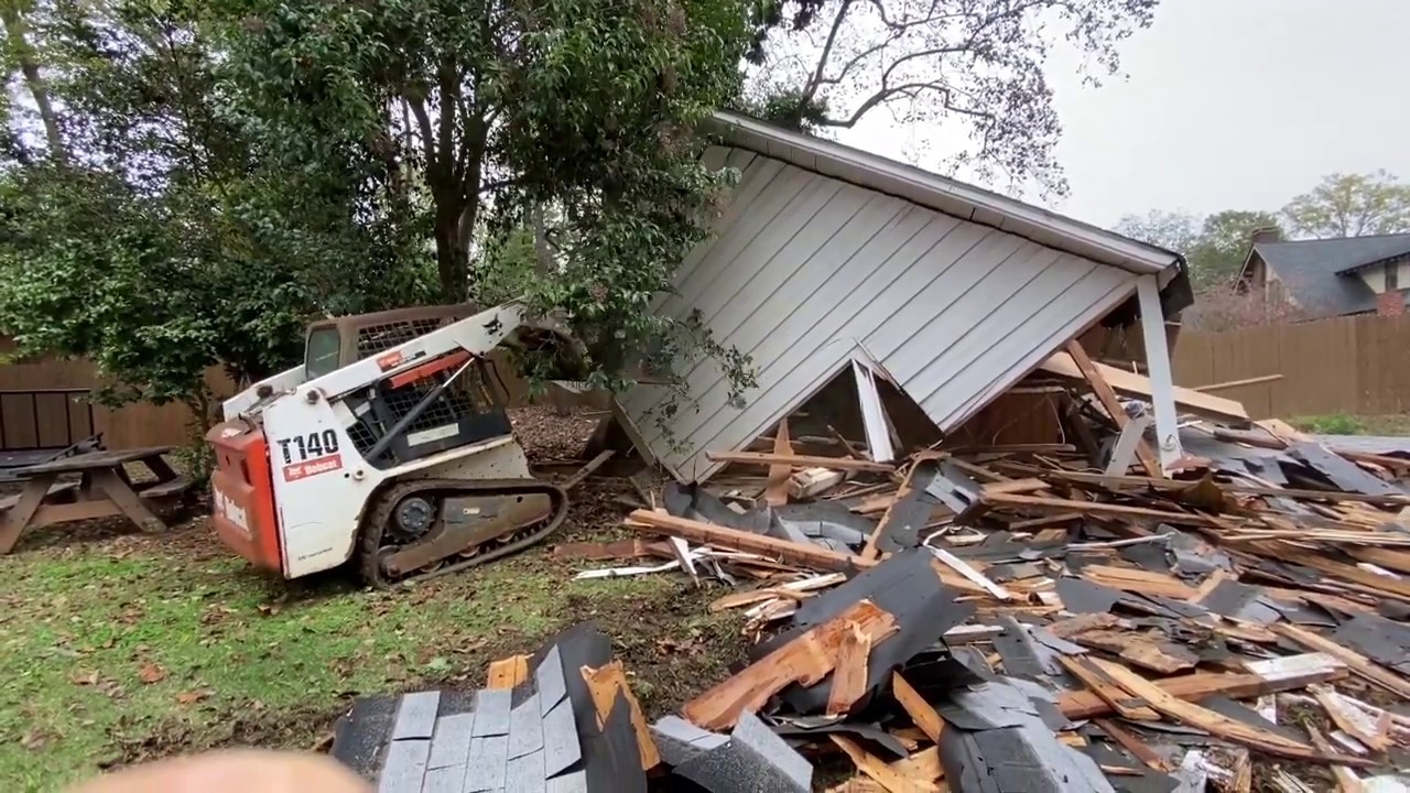 How To Demo a Shed - YouTube