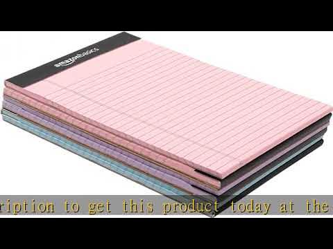 Amazon Basics Narrow Ruled 5 x 8-Inch Lined Writing Note Pads - 6-Pack ...