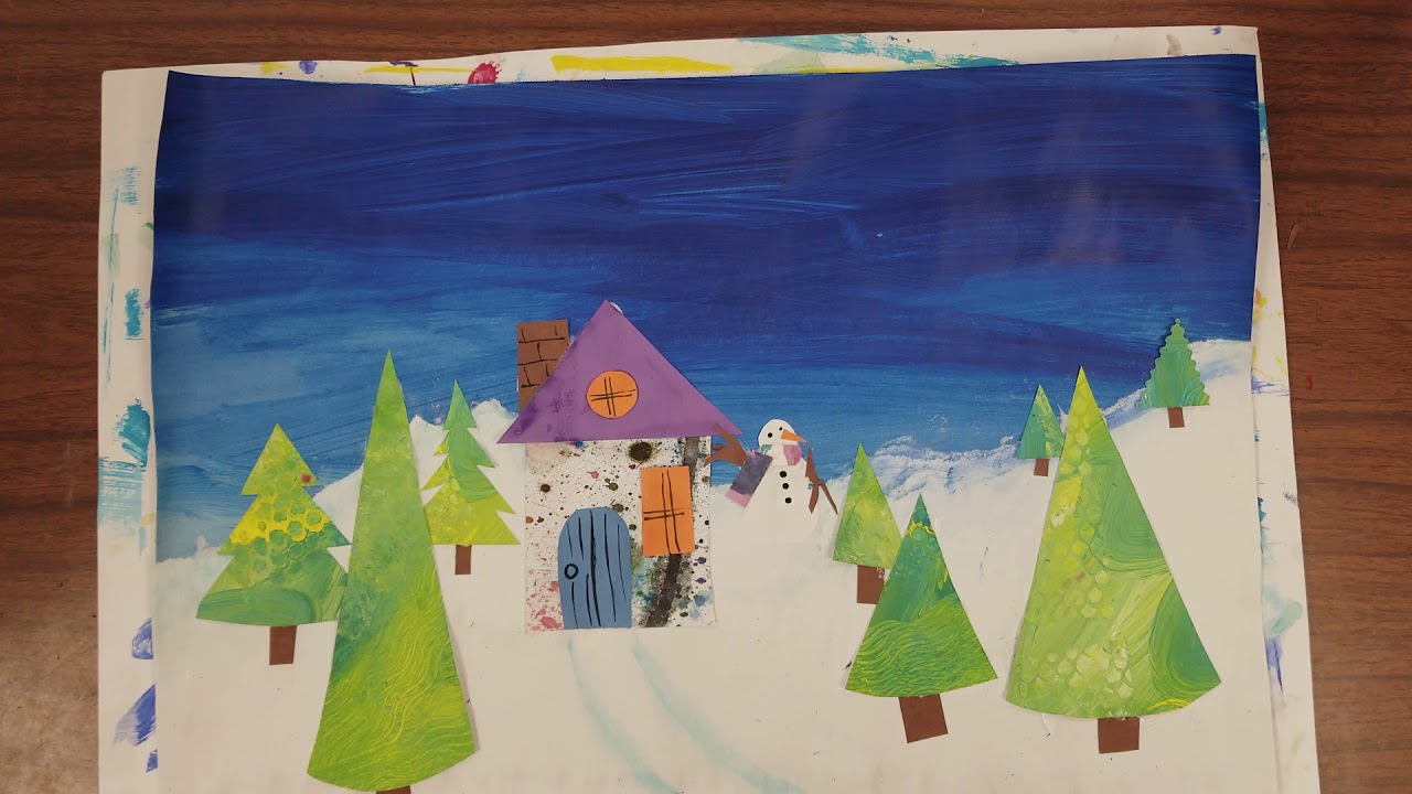 Winter collage step 3 - YouTube