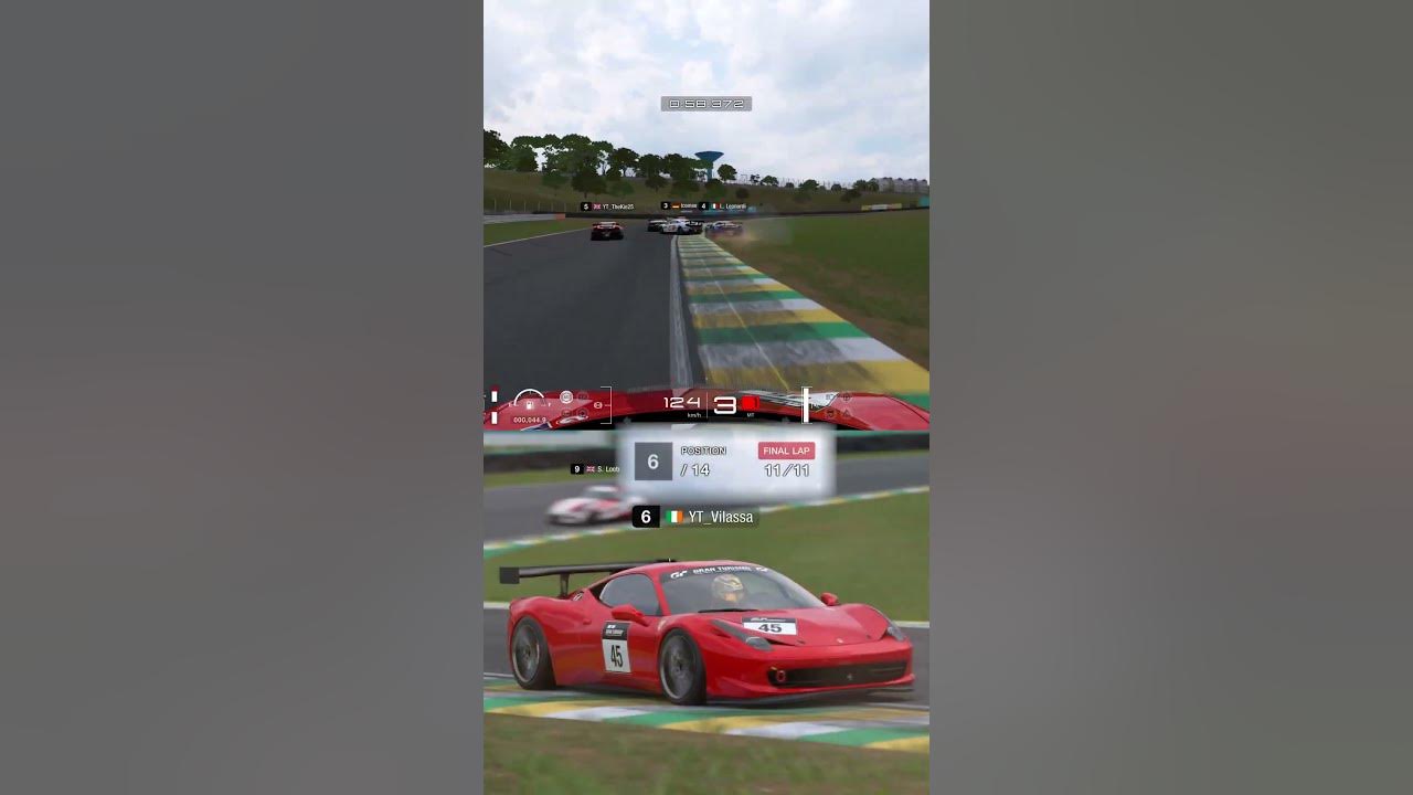 FROM P7 TO P2 ON THE LAST LAP #shorts #interlagos #gt7 #granturismo7 - YouTube