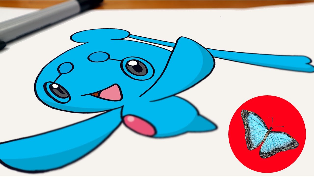 How To Draw Pokemon - Phione Easy Step by Step - YouTube